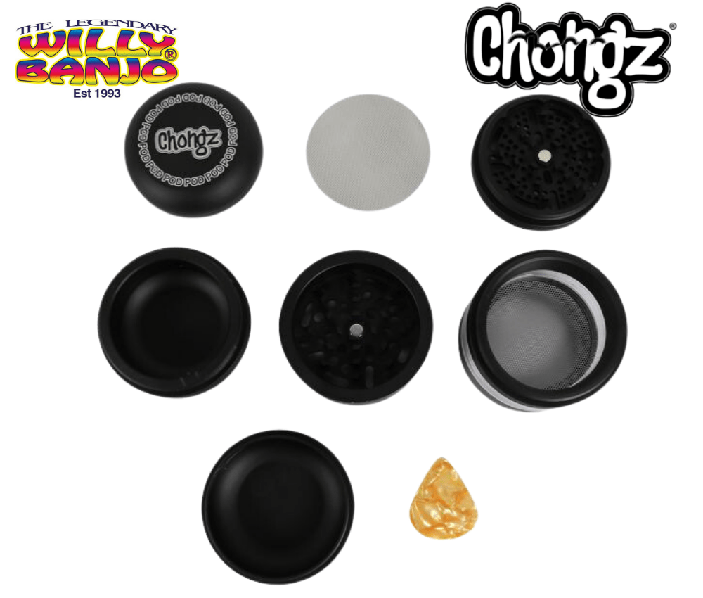 Chongz 50mm Aluminium herb Grinder Pod 7 part