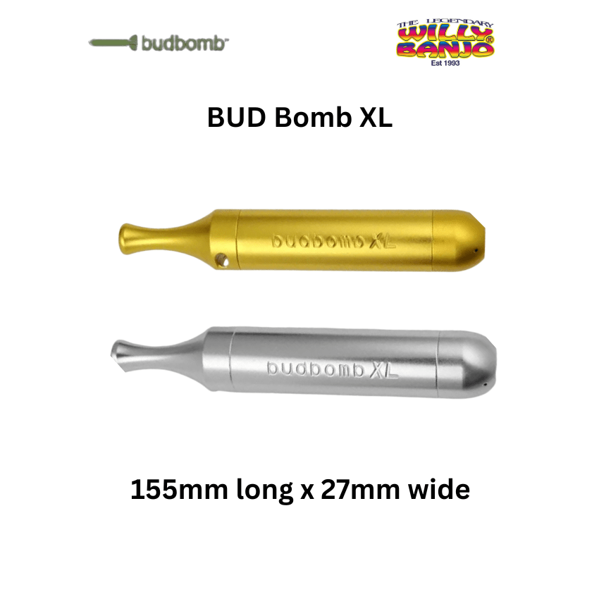 The Budbomb Premium smokers pipe with a cooling spiral