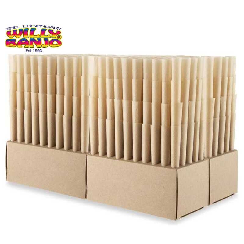 Raw Classic Pre-Rolled Cone King Size Bulk 800 Box - Willy Banjo